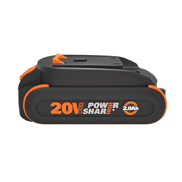 Worx 20V Power Share Lithium-Ion Battery with Indicator, 2.0 Ah WA3669 | Zoro
